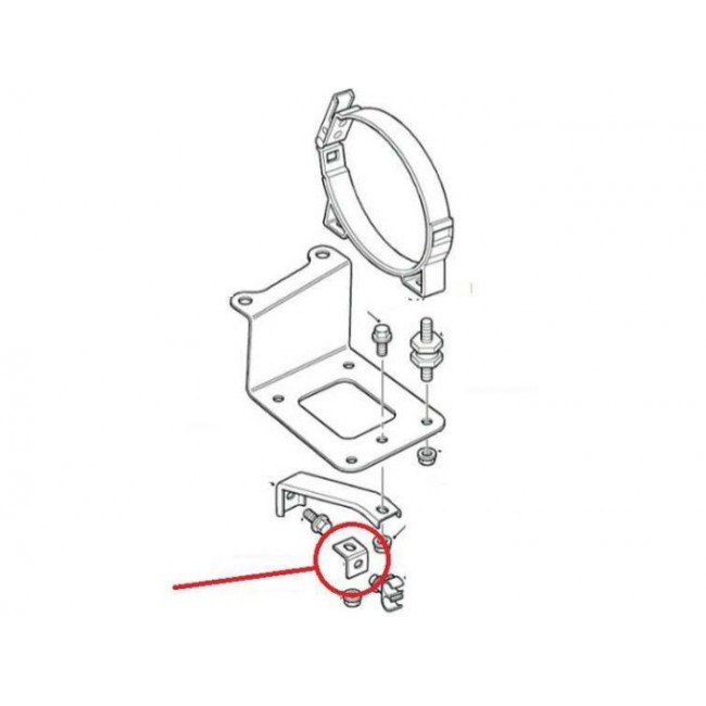 NRC2089 - Bracket for 300TDI Defender Air Filter - Genuine Land Rover ...